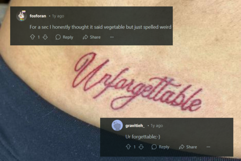 Life’s Permanent Lessons: The Most Cringe-Worthy Tattoo Fails - Blossom
